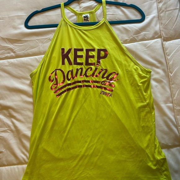 Zumba Spicy | Tops | Zumba Wear Neon Yellow Keep Dancing Tank Small ...